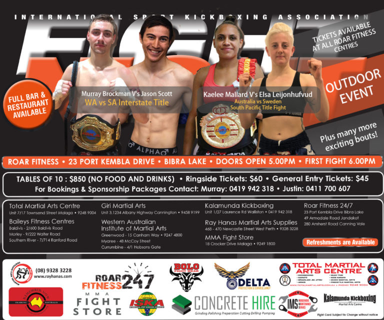 Fight Night March 2020 - Kalamunda Kickboxing & Martial Arts
